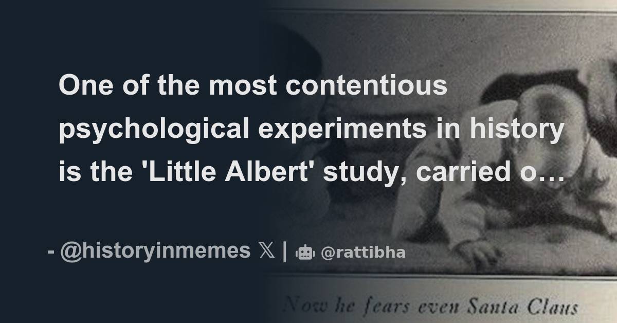 One of the most contentious psychological experiments in history is the ...