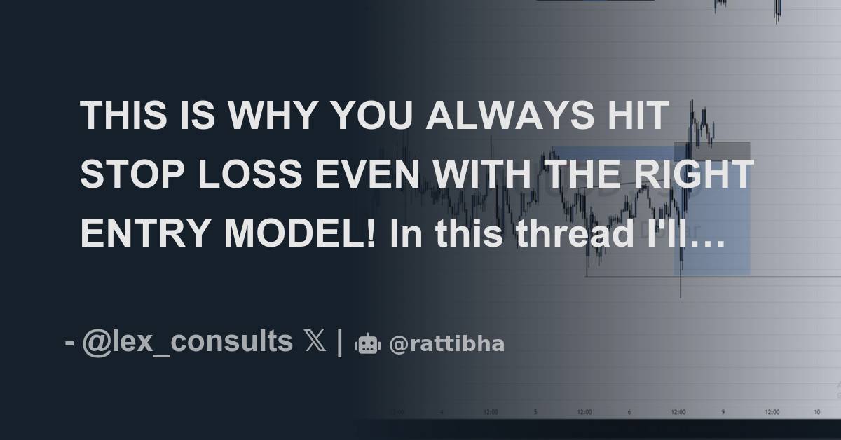 THIS IS WHY YOU ALWAYS HIT STOP LOSS EVEN WITH THE RIGHT ENTRY MODEL ...