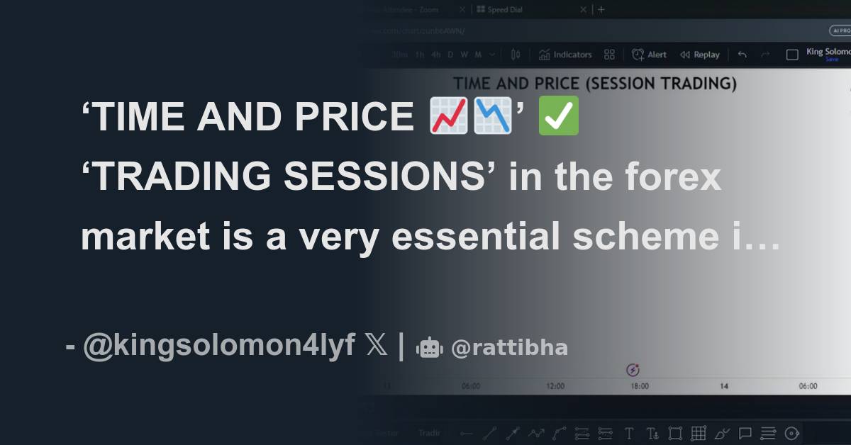 ‘TIME AND PRICE 📈📉’ ‘TRADING SESSIONS’ in the forex market is a very essential scheme in ...