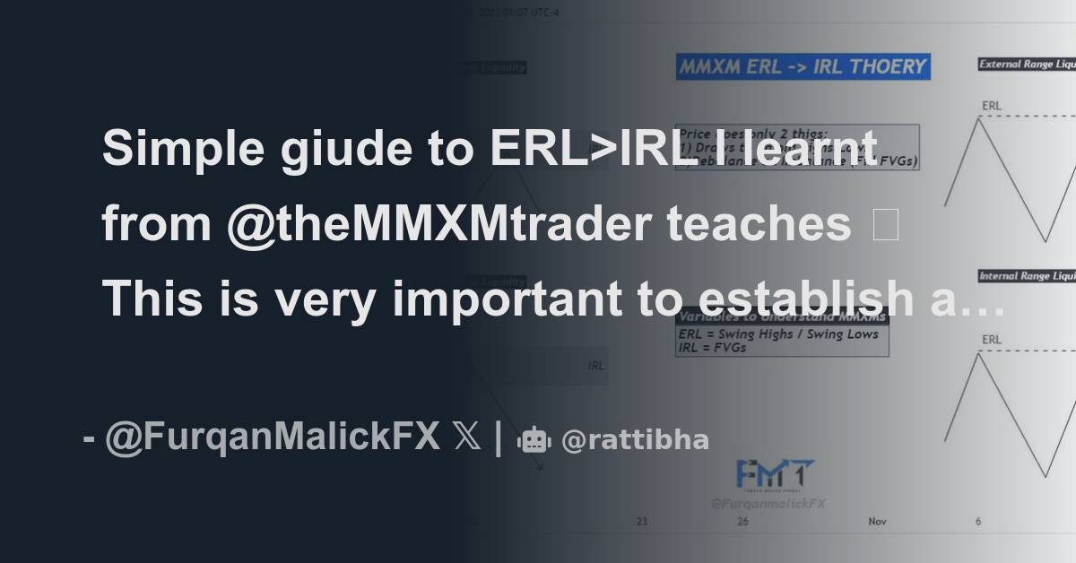 Simple giude to ERL>IRL I learnt from @theMMXMtrader teaches 🫶 This is ...
