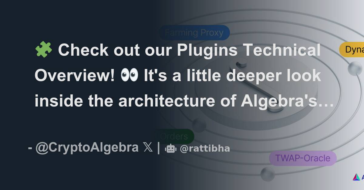 🧩 Check out our Plugins Technical Overview! 👀 It's a little deeper look ...