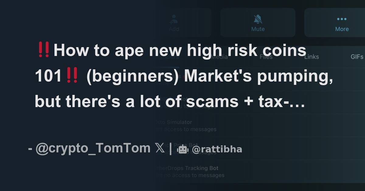 ‼️How to ape new high risk coins 101‼️ (beginners) Market's pumping ...