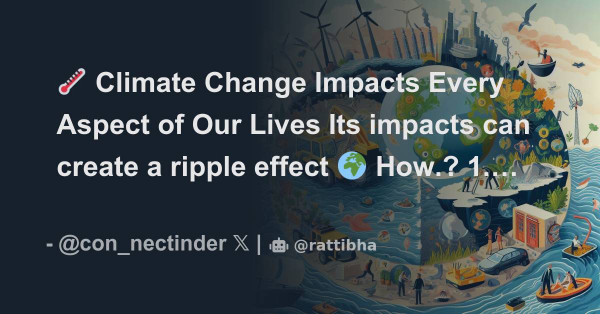 🌡️ Climate Change Impacts Every Aspect of Our Lives Its impacts can ...