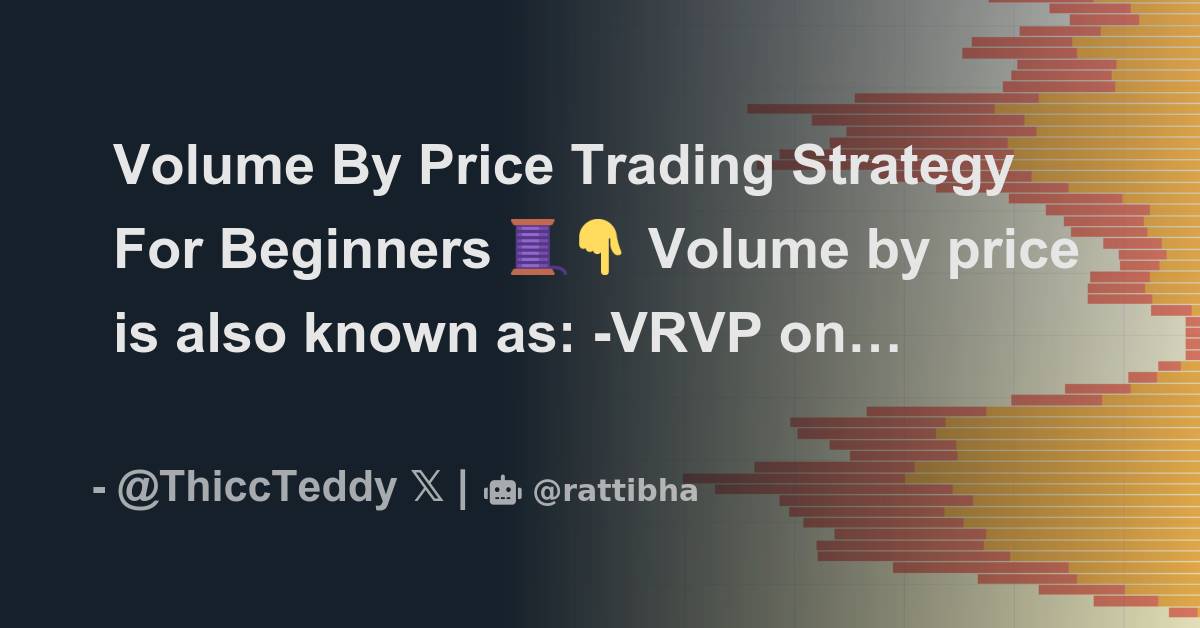 Volume By Price Trading Strategy For Beginners 🧵👇 - Thread from ...