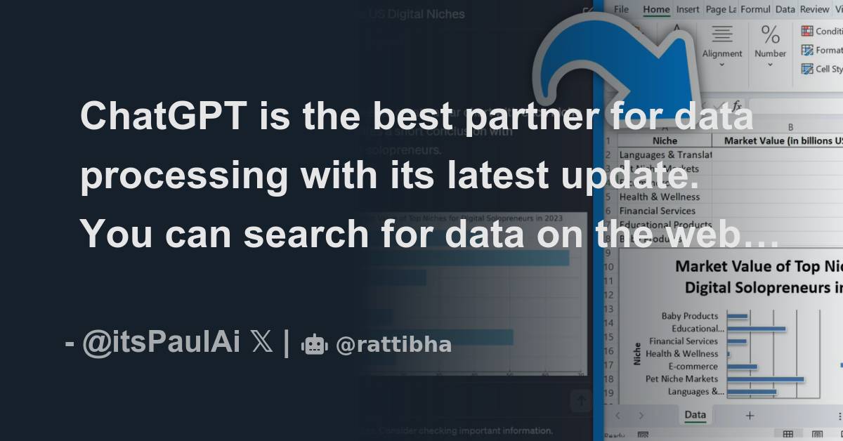 ChatGPT is the best partner for data processing with its latest update ...