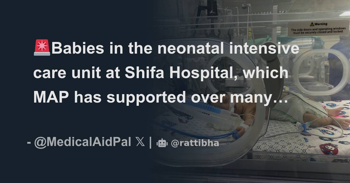 🚨Babies in the neonatal intensive care unit at Shifa Hospital, which ...