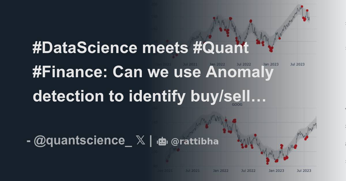 #DataScience meets #Quant #Finance: Can we use Anomaly detection to ...