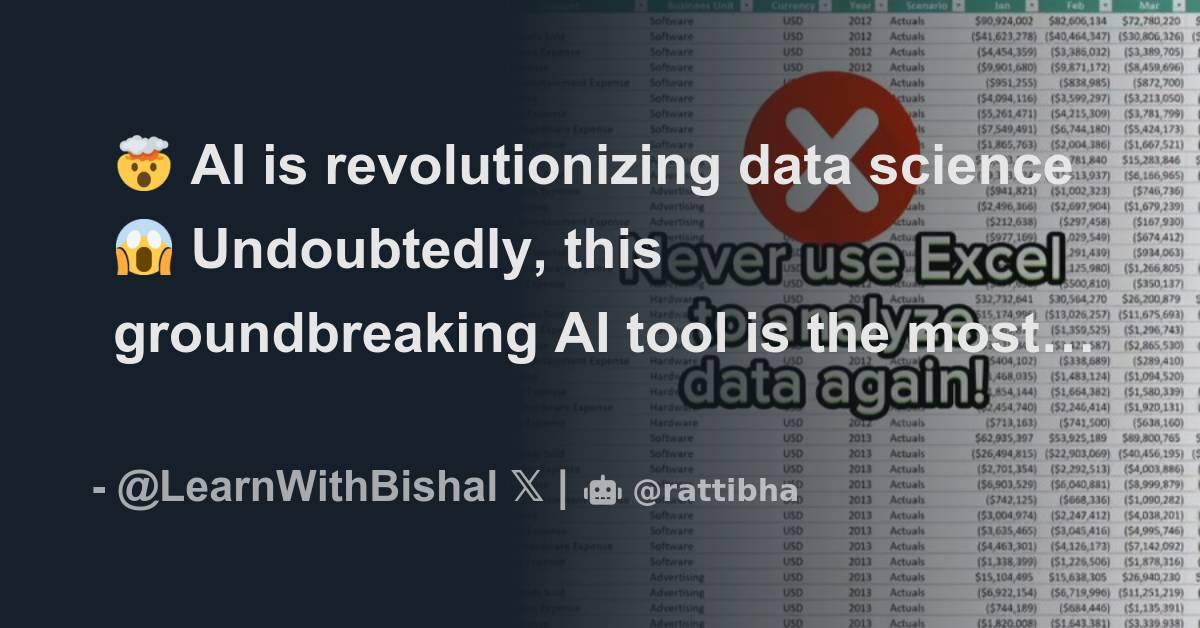 🤯 AI is revolutionizing data science 😱 Undoubtedly, this groundbreaking AI tool is the most ...