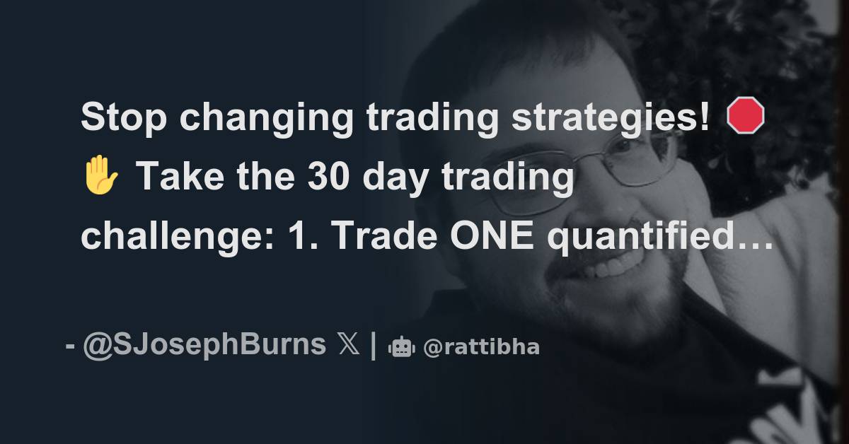 Stop changing trading strategies! 🛑 Take the 30 day trading challenge ...