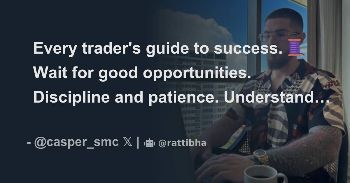 Every trader's guide to success. 🧵 - Thread from Casper @casper_smc ...
