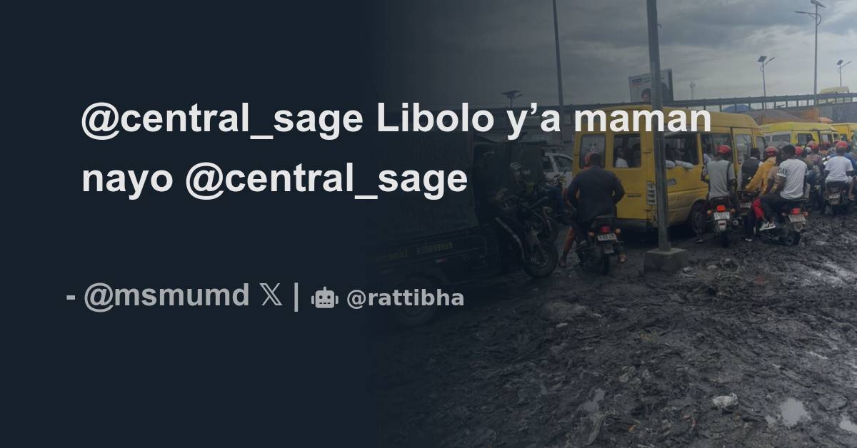 @central_sage Libolo y’a maman nayo - Thread from MOTIVATION @msmumd ...