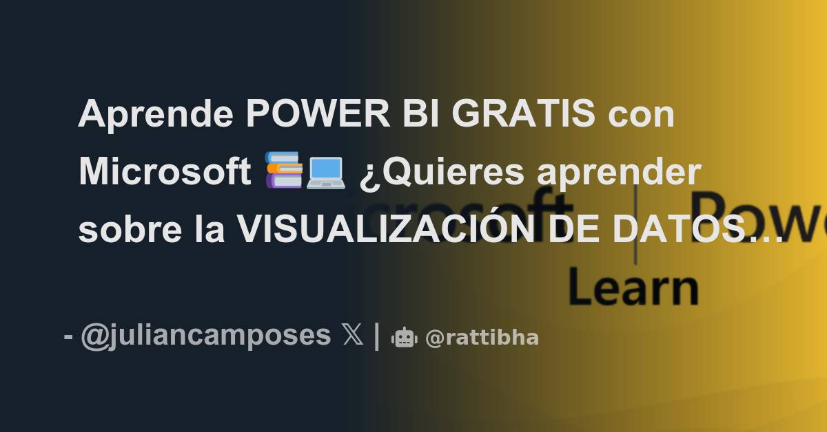 Aprende POWER BI GRATIS con Microsoft 📚💻 ¿Quieres aprender sobre la ...