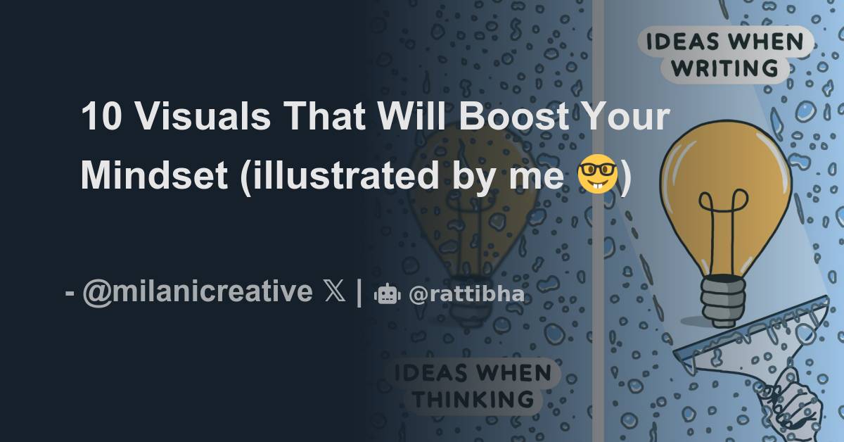 10 Visuals That Will Boost Your Mindset (illustrated by me 🤓) - Thread ...