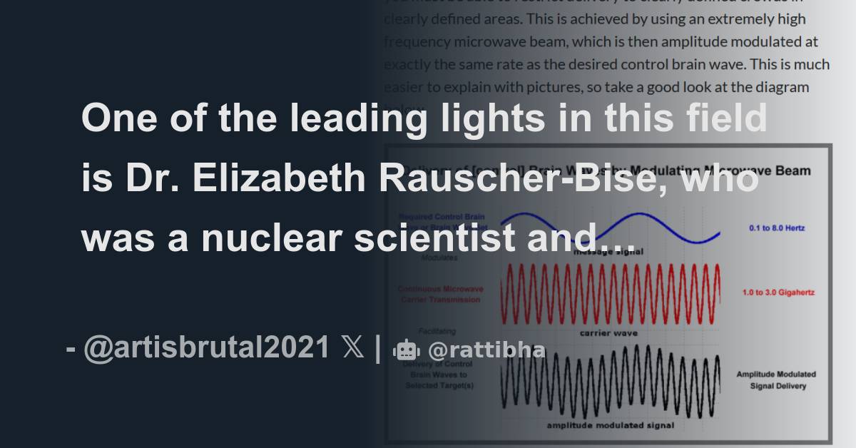 One of the leading lights in this field is Dr. Elizabeth Rauscher-Bise ...