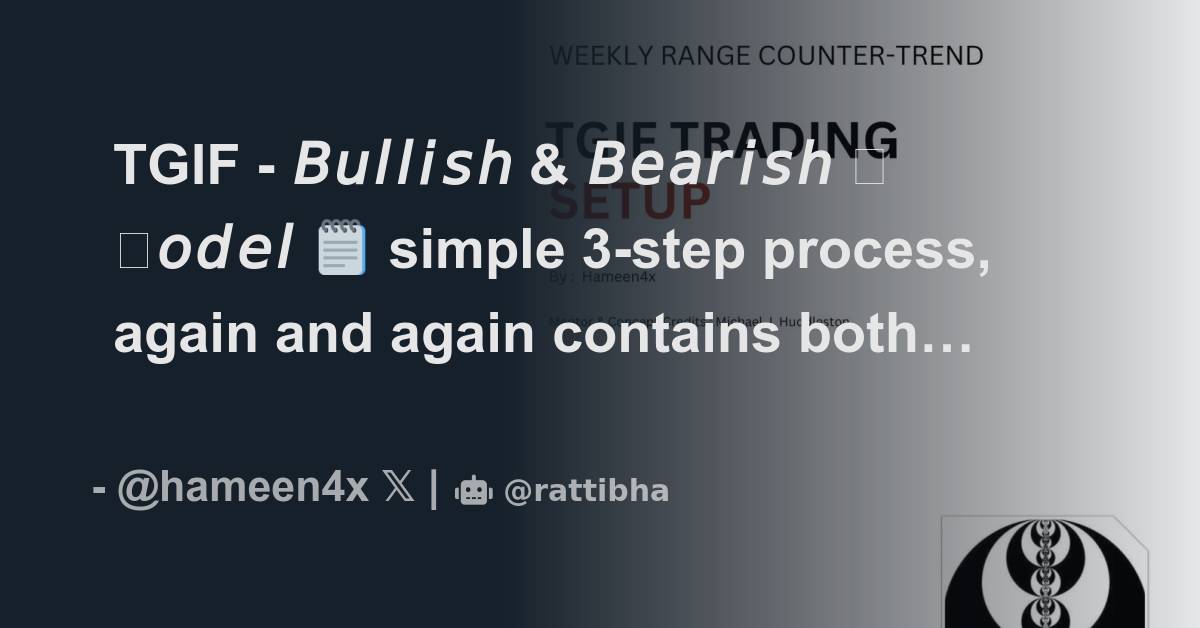 TGIF - 𝘉𝘶𝘭𝘭𝘪𝘴𝘩 & 𝘉𝘦𝘢𝘳𝘪𝘴𝘩 𝘮𝘰𝘥𝘦𝘭 🗒️ simple 3-step process, again and ...