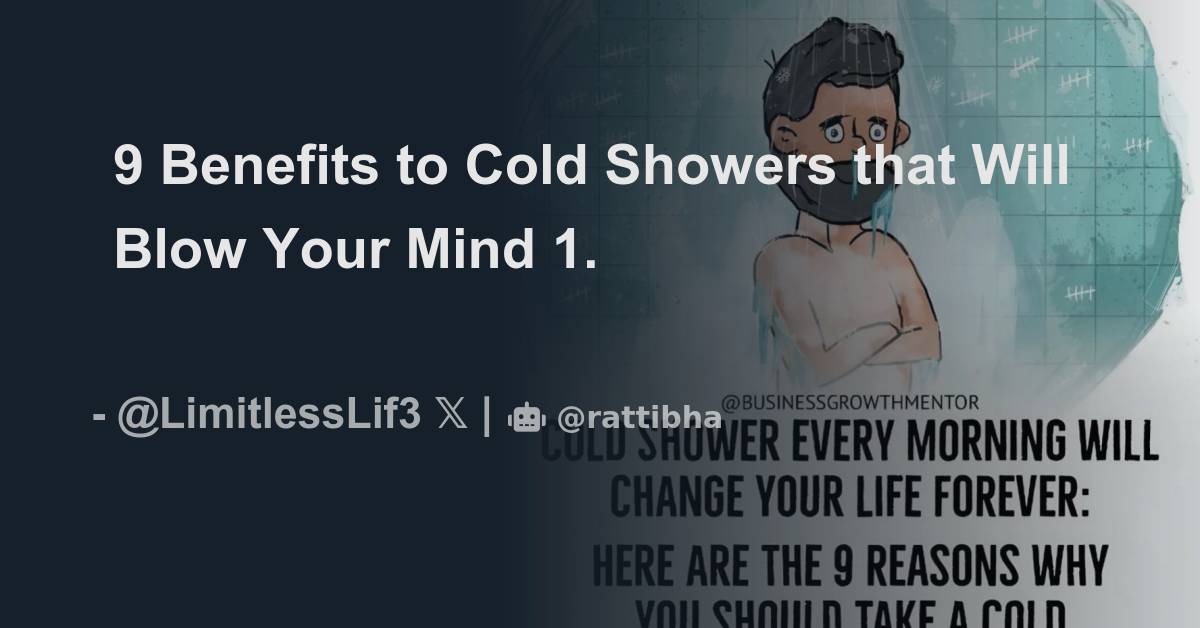 9 Benefits To Cold Showers That Will Blow Your Mind Thread From