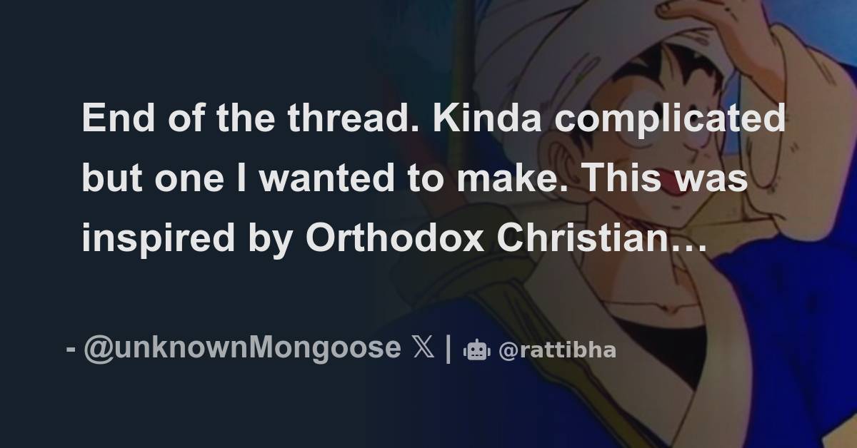 End of the thread. Kinda complicated but one I wanted to make. This was ...