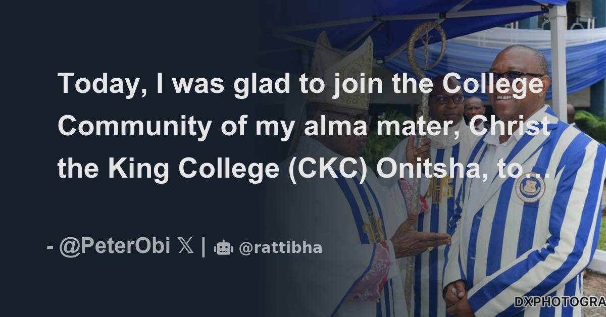 Today, I was glad to join the College Community of my alma mater ...