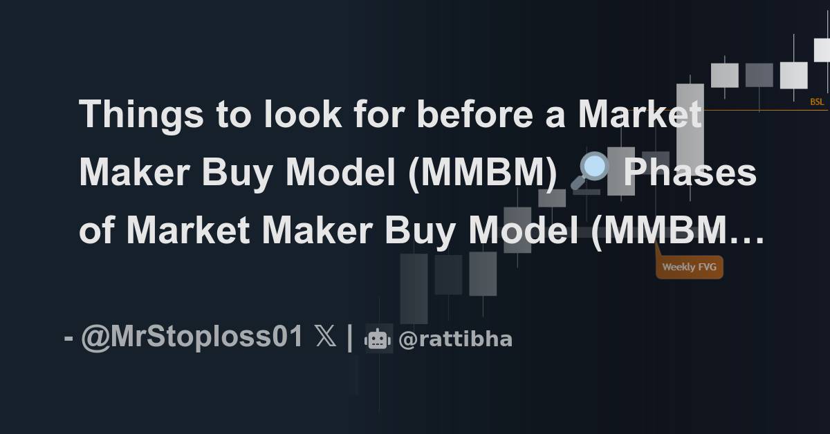 Things to look for before a Market Maker Buy Model (MMBM) 🔎 - المسلسل ...