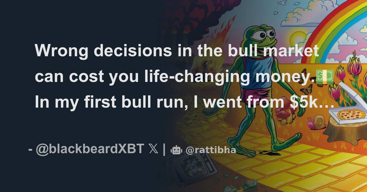 Wrong decisions in the bull market can cost you life-changing money.💵 In my first bull run, I ...