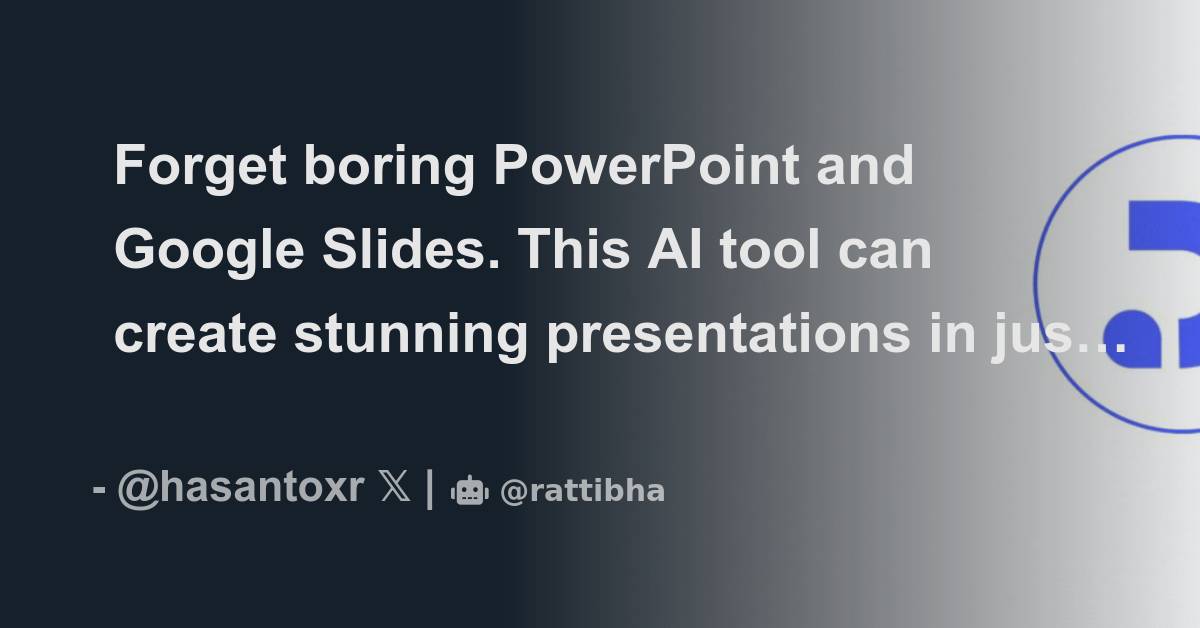 Forget boring PowerPoint and Google Slides. This AI tool can create ...