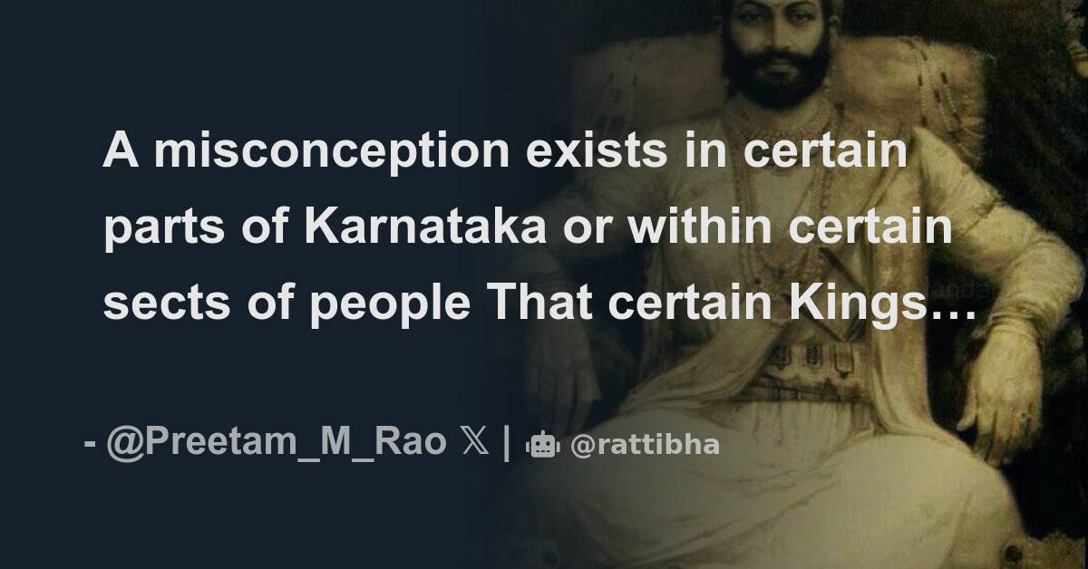 A misconception exists in certain parts of Karnataka or within certain sects of people That ...