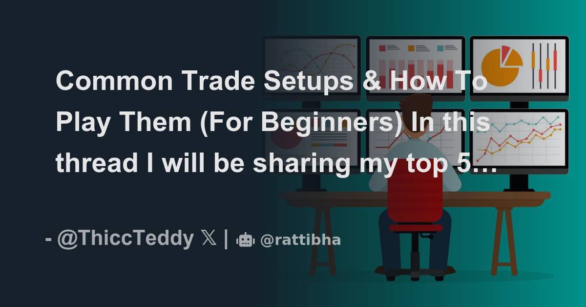 Common Trade Setups & How To Play Them (For Beginners) In this thread I ...