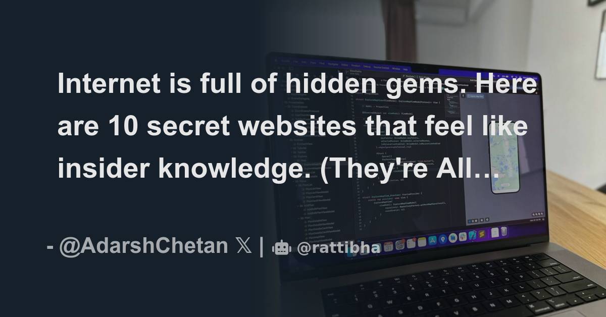 Internet is full of hidden gems. Here are 10 secret websites that feel ...