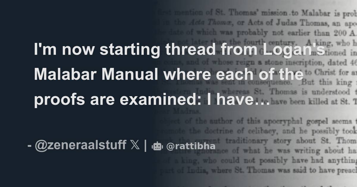 I'm now starting thread from Logan's Malabar Manual where each of the proofs are examined ...