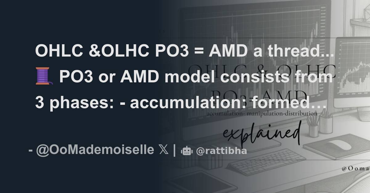 OHLC &OLHC PO3 = AMD a thread...🧵 - Thread from Mademoiselle ...