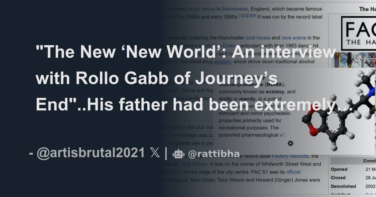 "The New ‘New World’: An interview with Rollo Gabb of Journey’s End ...