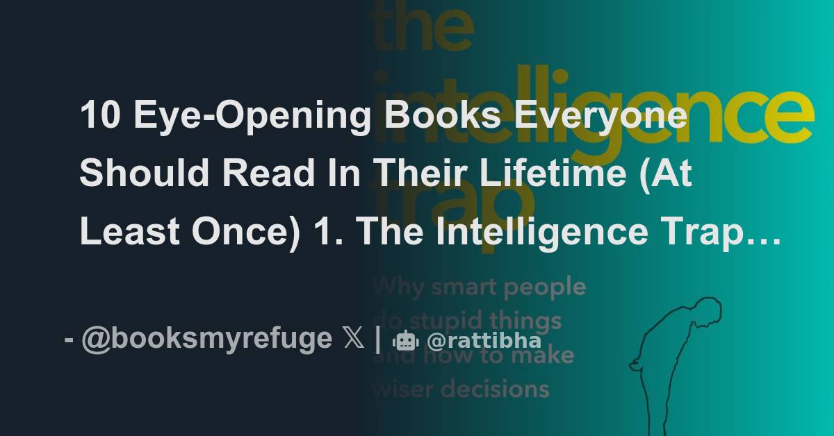 10 Eye-Opening Books Everyone Should Read In Their Lifetime (At Least ...