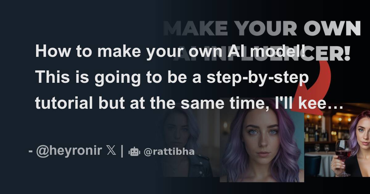 How to make your own AI model! This is going to be a step-by-step ...