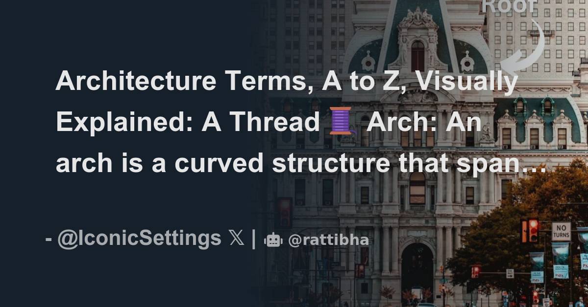 Architecture Terms, A to Z, Visually Explained: A Thread 🧵 - Thread ...