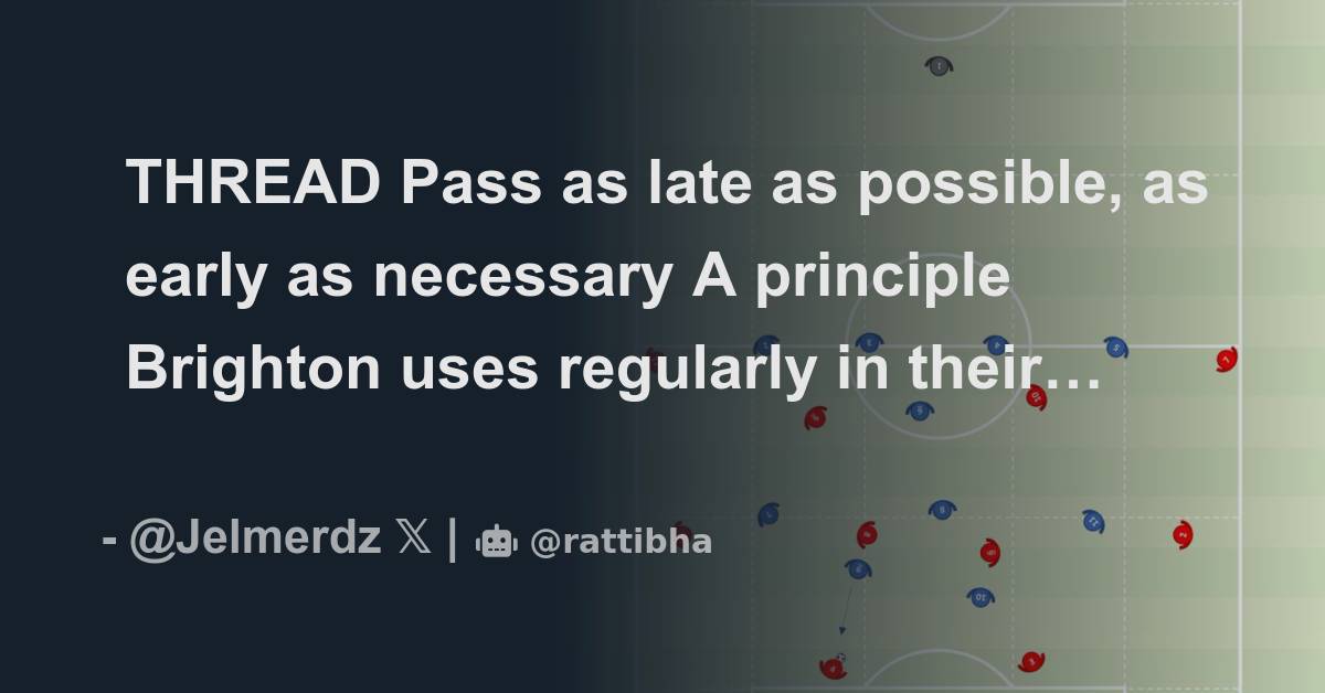 THREAD Pass as late as possible, as early as necessary A principle ...