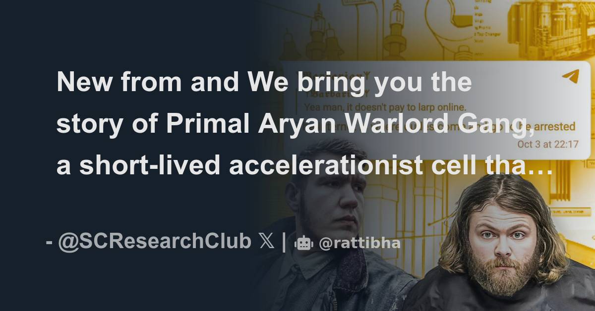 New from @SCResearchClub and @SunlightAFA We bring you the story of ...