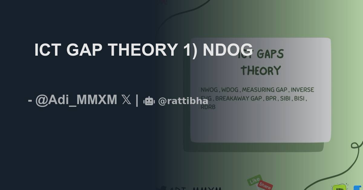 ICT GAP THEORY - Thread from Mr Adi @Adi_MMXM - Rattibha