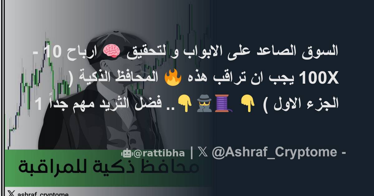 السوق الصاعد على الابواب و لتحقيق 🧠 ارباح 10 - 100X يجب ان تراقب هذه 🔥 المحافظ الذكية ( الجزء ...