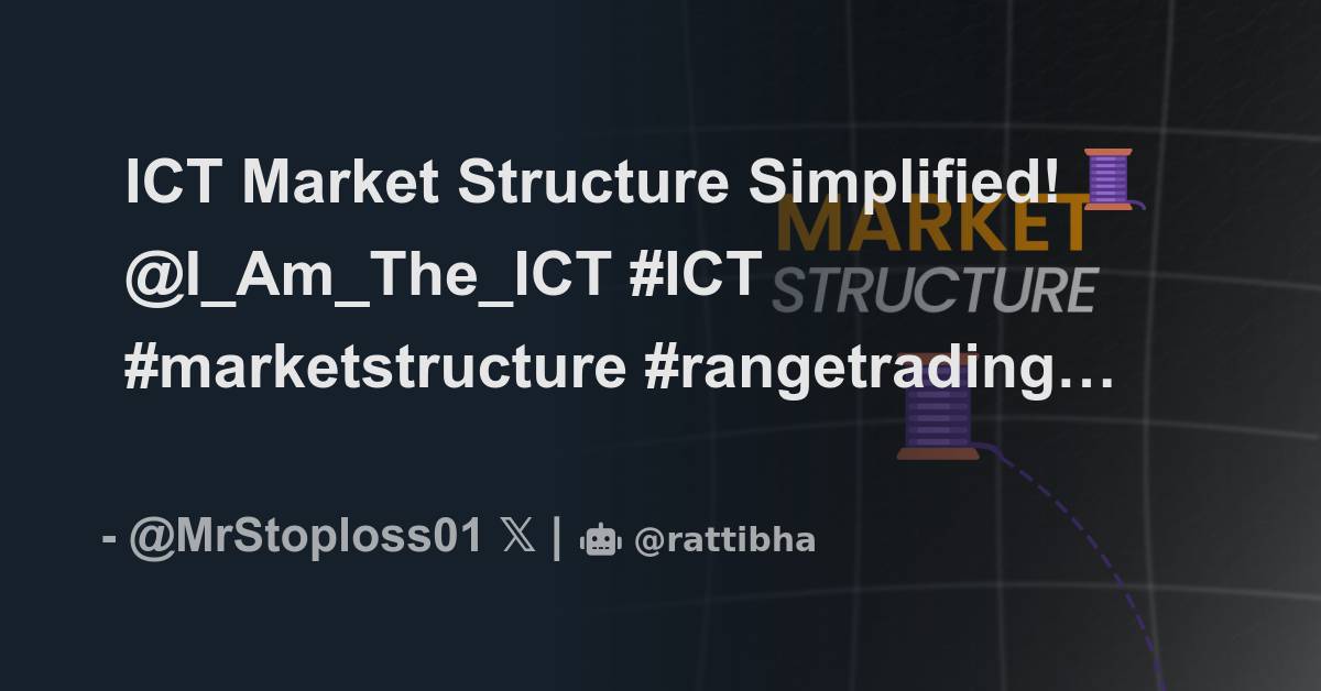 ICT Market Structure Simplified! 🧵 @I_Am_The_ICT #ICT #marketstructure ...