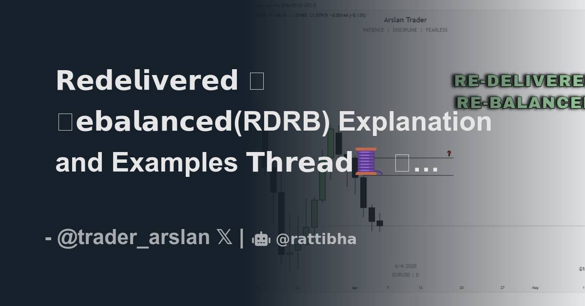 𝗥𝗲𝗱𝗲𝗹𝗶𝘃𝗲𝗿𝗲𝗱 𝗥𝗲𝗯𝗮𝗹𝗮𝗻𝗰𝗲𝗱(RDRB) Explanation and Examples 𝗧𝗵𝗿𝗲𝗮𝗱🧵 - Thread ...