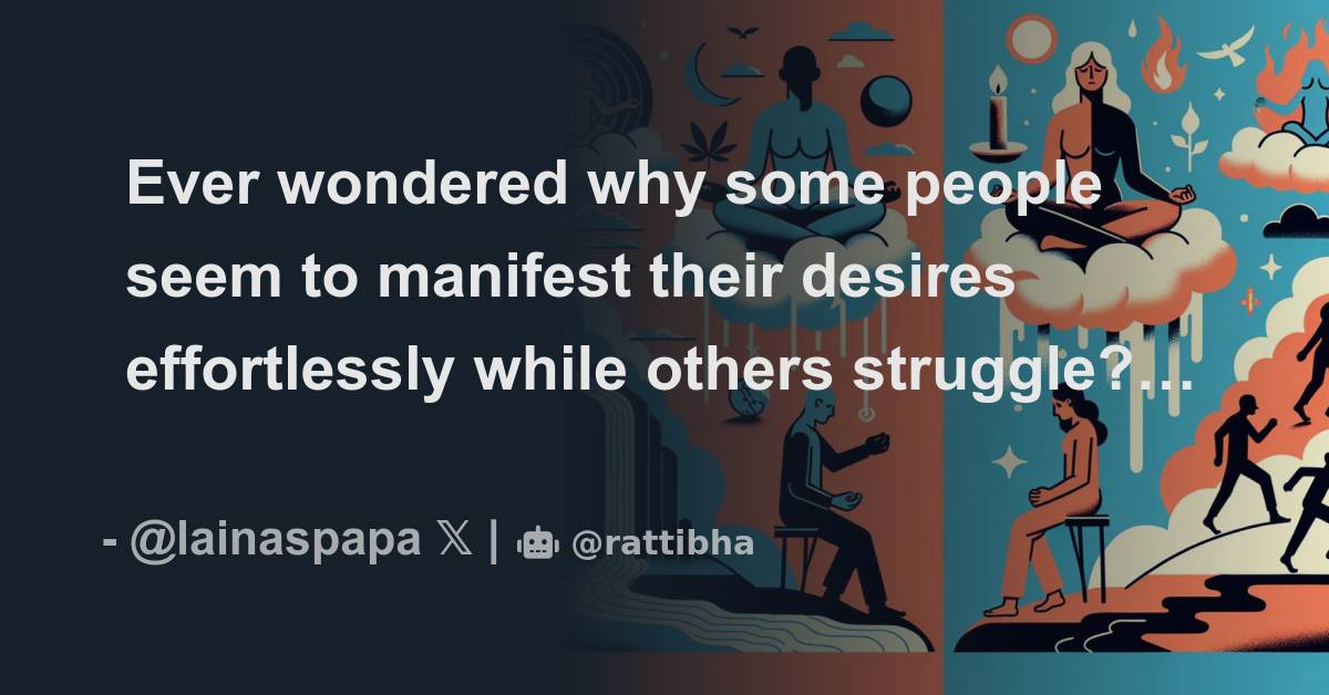 Ever wondered why some people seem to manifest their desires effortlessly while others struggle ...