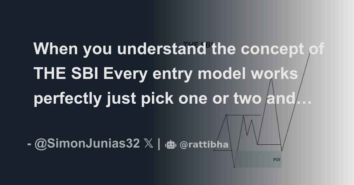 When you understand the concept of THE SBI Every entry model works ...