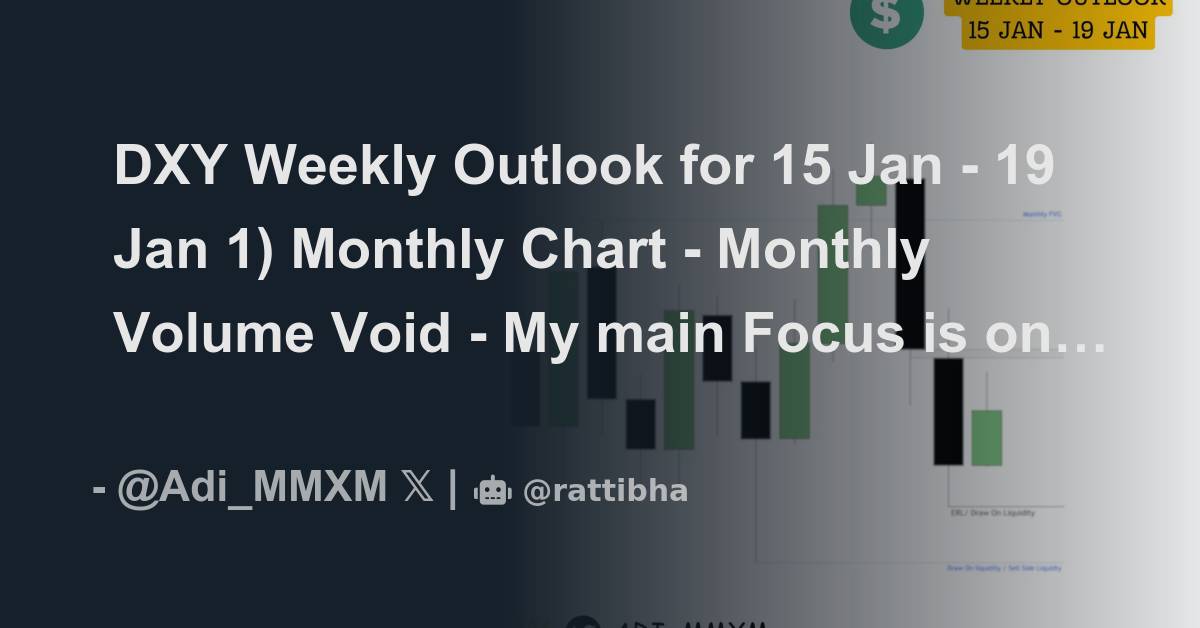 DXY Weekly Outlook for 15 Jan - 19 Jan - Thread from Mr Adi @Adi_MMXM - Rattibha