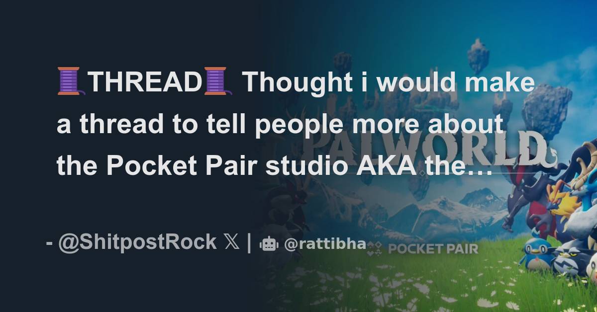 🧵THREAD🧵 Thought i would make a thread to tell people more about the ...