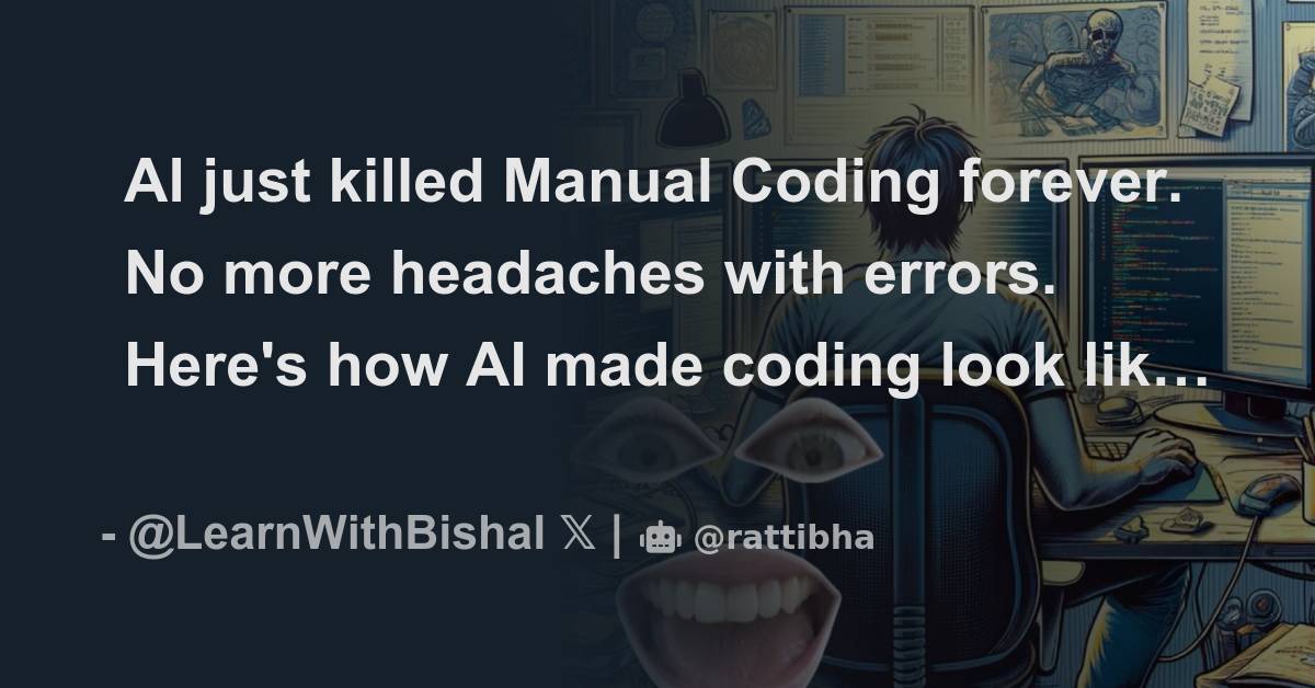 Al just killed Manual Coding forever. No more headaches with errors ...