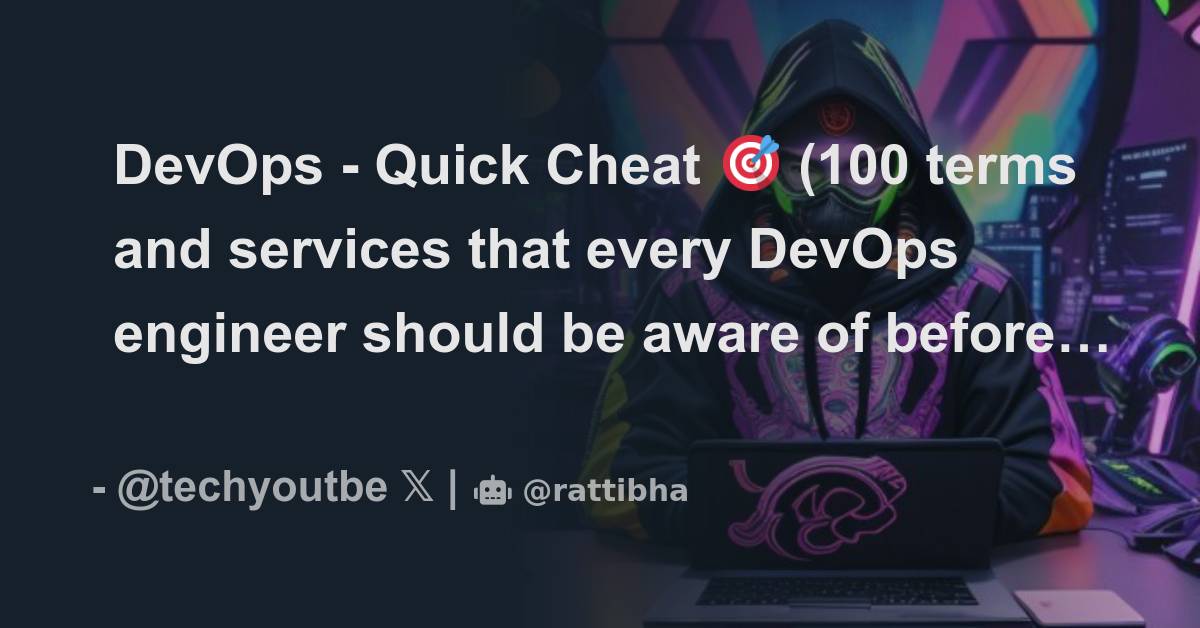 DevOps - Quick Cheat 🎯 (100 terms and services that every DevOps ...