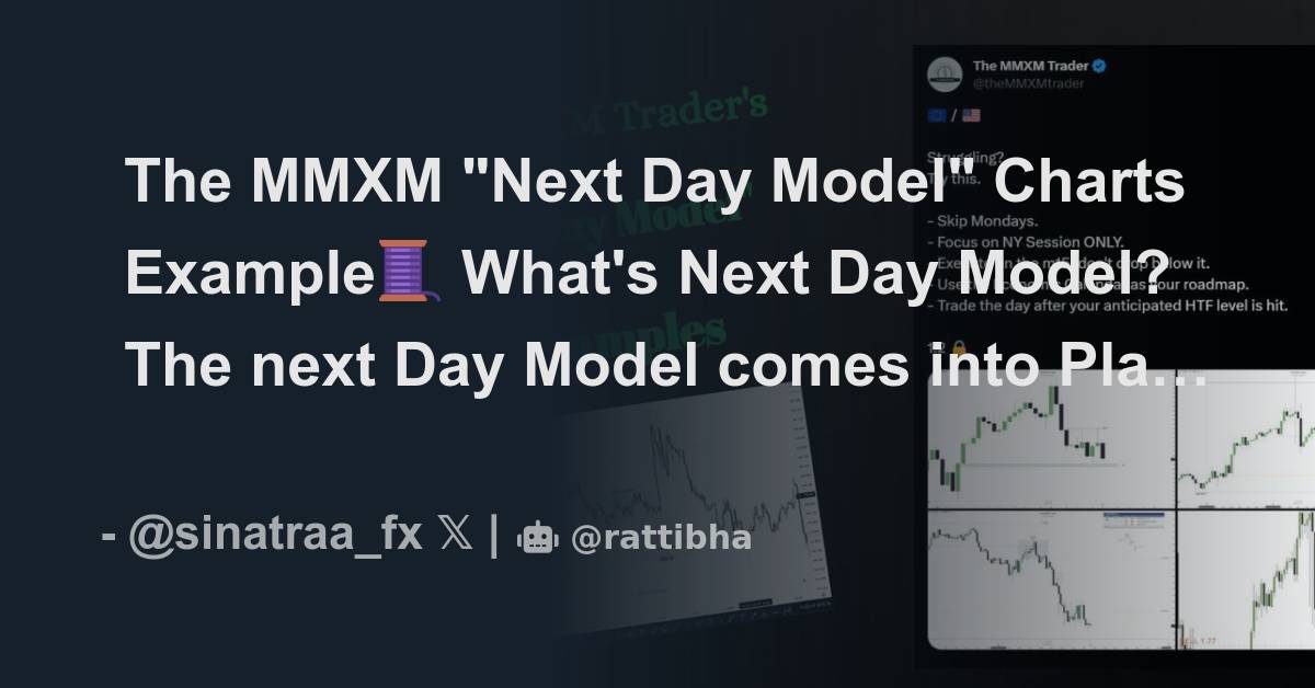 The MMXM "Next Day Model" Charts Example🧵 - المسلسل من 𝐒𝐢𝐧𝐚𝐭𝐫𝐚𝐚 ...
