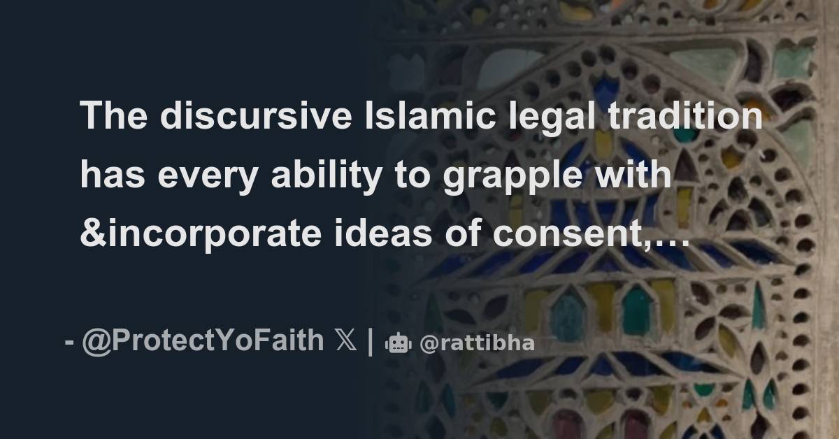 The discursive Islamic legal tradition has every ability to grapple ...
