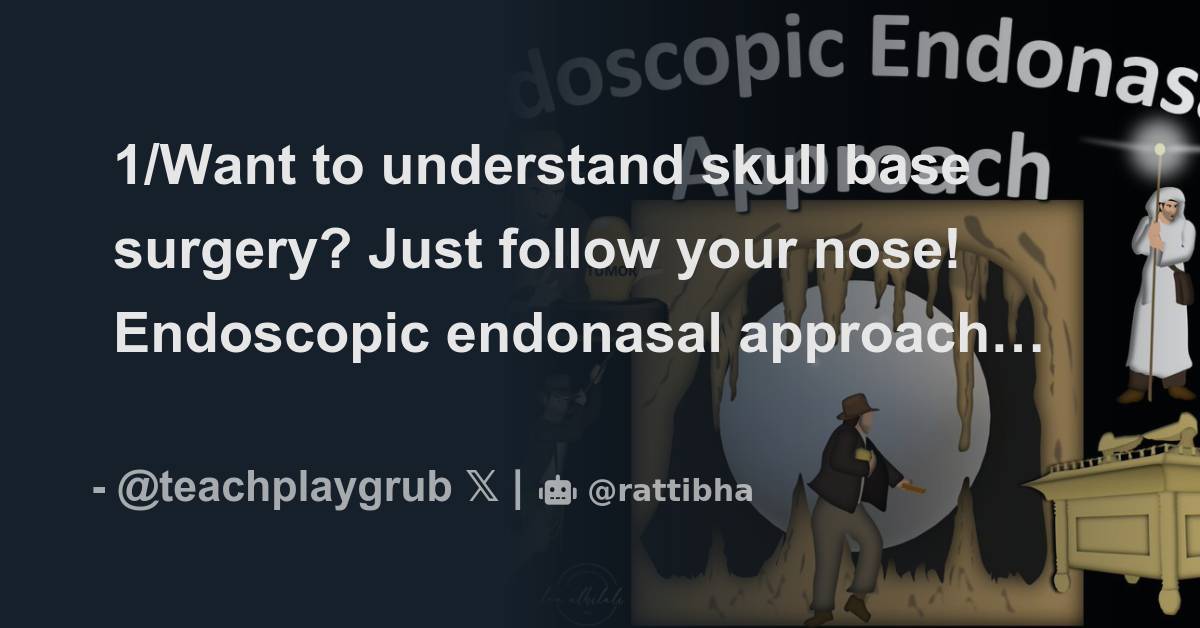 1/Want to understand skull base surgery? Just follow your nose ...