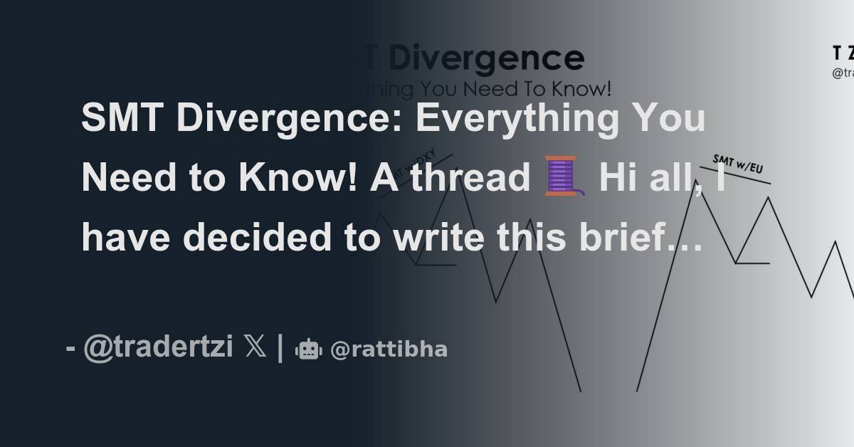 SMT Divergence: Everything You Need to Know! A thread 🧵 - Thread from T ...